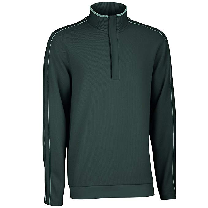 Ashworth Mens French Rib Solid Golf Pullover Sweaters